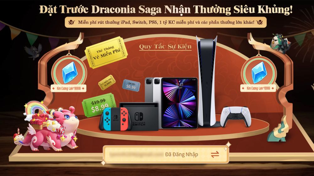 Tổng hợp code Draconia Saga VN mới nhất tháng 10/2025